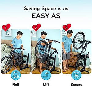"Bike Nook Vertical Bike Stand & Rack - Freestanding, Upright Floor Stand for Indoor Bike Storage - Garages & Apartment"