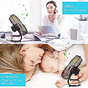 lcocove Battery Operated Fan, Home or Outdoor Dual-use Portable Fan,With 14400mAh Capacity Battery Can Running 5-24 Hours, Design For Camping，Patio，with USB Output For Phone