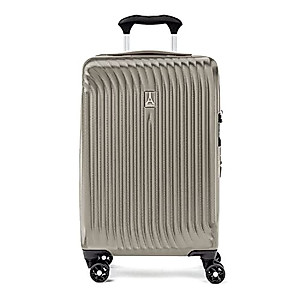 Travelpro Maxlite Air Hardside Expandable Luggage, 8 Spinner Wheels, Lightweight Hard Shell Polycarbonate, Champagne, Carry-On 21-Inch