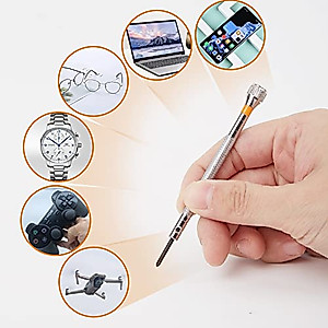 39 Pieces Of Watch Screwdriver Set - Jewelers Screwdriver Set - With 26 Extra Pieces Of Screwdriver Bits - Ideal Tools For Watchmakers, Eyeglass, Electronics, Jewelry, Watches, Eyeglasses, Sunglasses