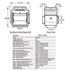 Rubbermaid Commercial Products Executive Janitorial Housekeeping Quick Cart, Medium, 1902466,Dark Gray