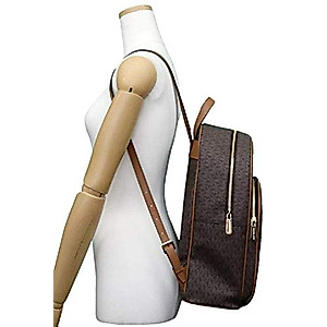 MICHAEL Michael Kors Abbey Jet Set Large Leather Backpack (Brown 2020)