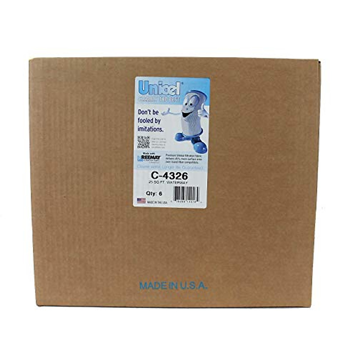 Unicel C4326 25 Square Foot 106 Pleat Count Rainbow Waterway Replacement Filter Cartridge for Home Pool, Hot Tub, and Spa, White