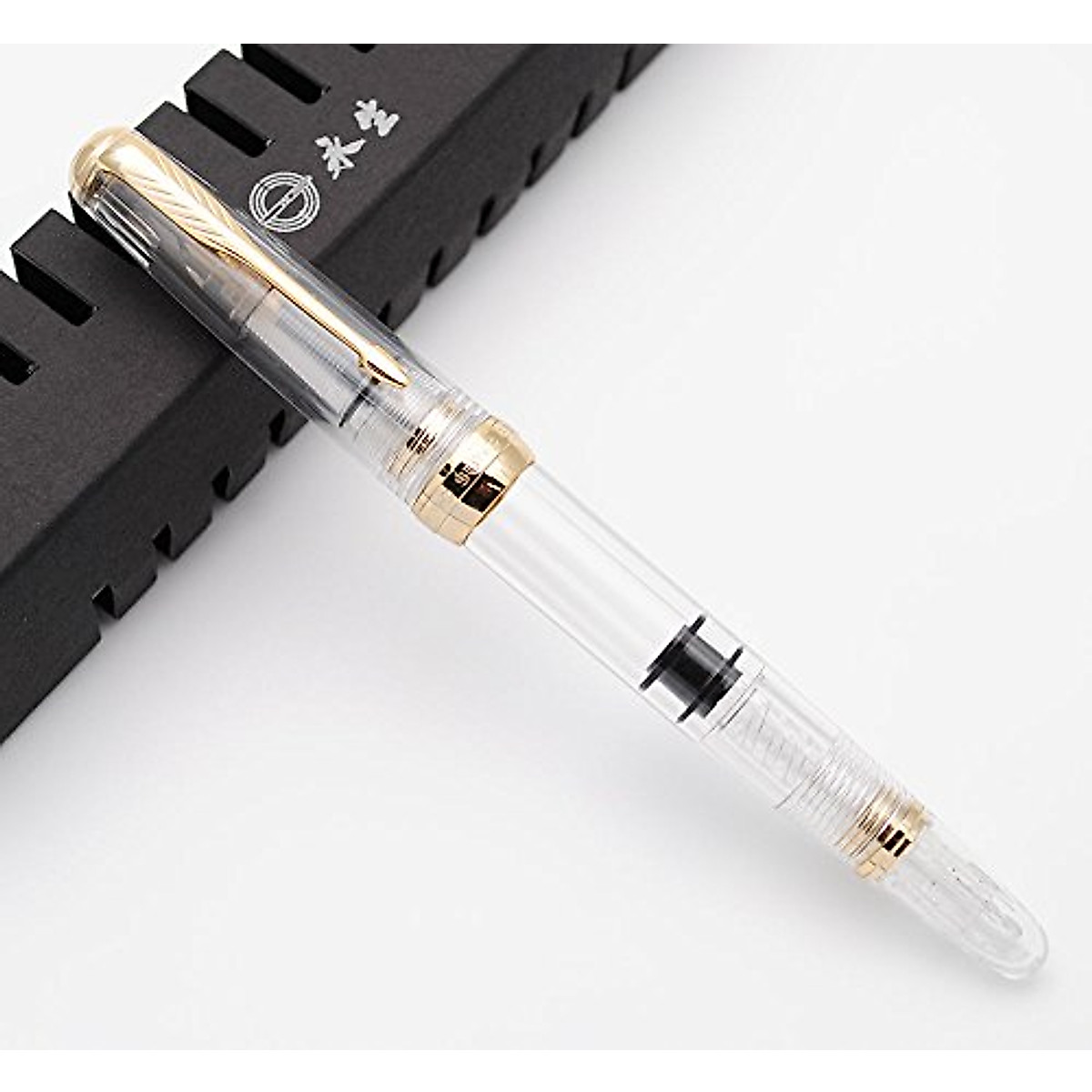 czxwyst 618 Toso Piston Fountain Pen (Transparent with Golden Clip)