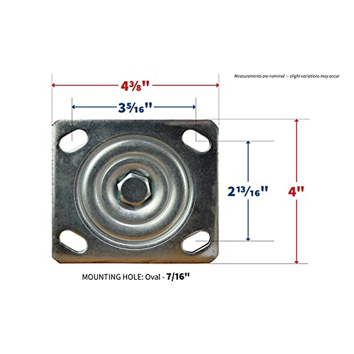 Shepherd Hardware 9794 8-Inch Pneumatic Caster Wheel, Swivel Plate, Steel Hub with Ball Bearings, 5/8-Inch Bore Centered Axle