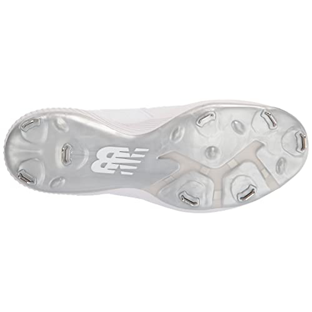 New Balance Women's FuelCell Fuse V3 Metal Softball Shoe, White/White, 8