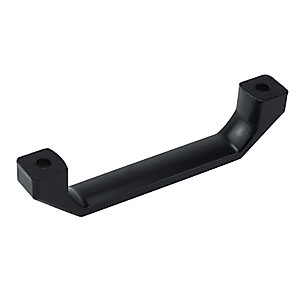 Semetall 2pcs Black Door Cabinet Pull Handles Suitable for Modern Drawer Handles Bridge Pulls Handles for Cupboard Arched Decorative Closets Door Handles Bookcases Cabinet Handles(140mm×33mm)