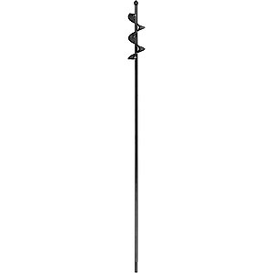 Yard Butler Roto Earth 30” Aerating Irrigating Planting Auger Drill Bit - Heavy Duty Electric Powered Device for Digging - Speed Garden Tool Attachment for Soil Digging