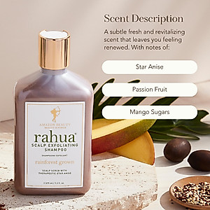 Rahua Scalp Exfoliating Shampoo 9.3 Fl Oz, Scalp Exfoliator & Hair Shampoo Scrub for Healthy Scalp & Hair, Mango & Passion Fruit, Gently Exfoliates Scalp with Star Anise and Fruit Enzymes