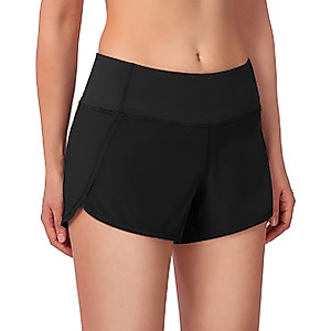 G Gradual Women's Running Shorts with Mesh Liner 3" Workout Athletic Shorts for Women with Phone Pockets(Black,Small)