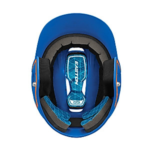 Easton | Z5 2.0 Batting Helmet | Baseball | Senior (7 1/8" - 7 1/2") | Matte Two-Tone Royal/Orange