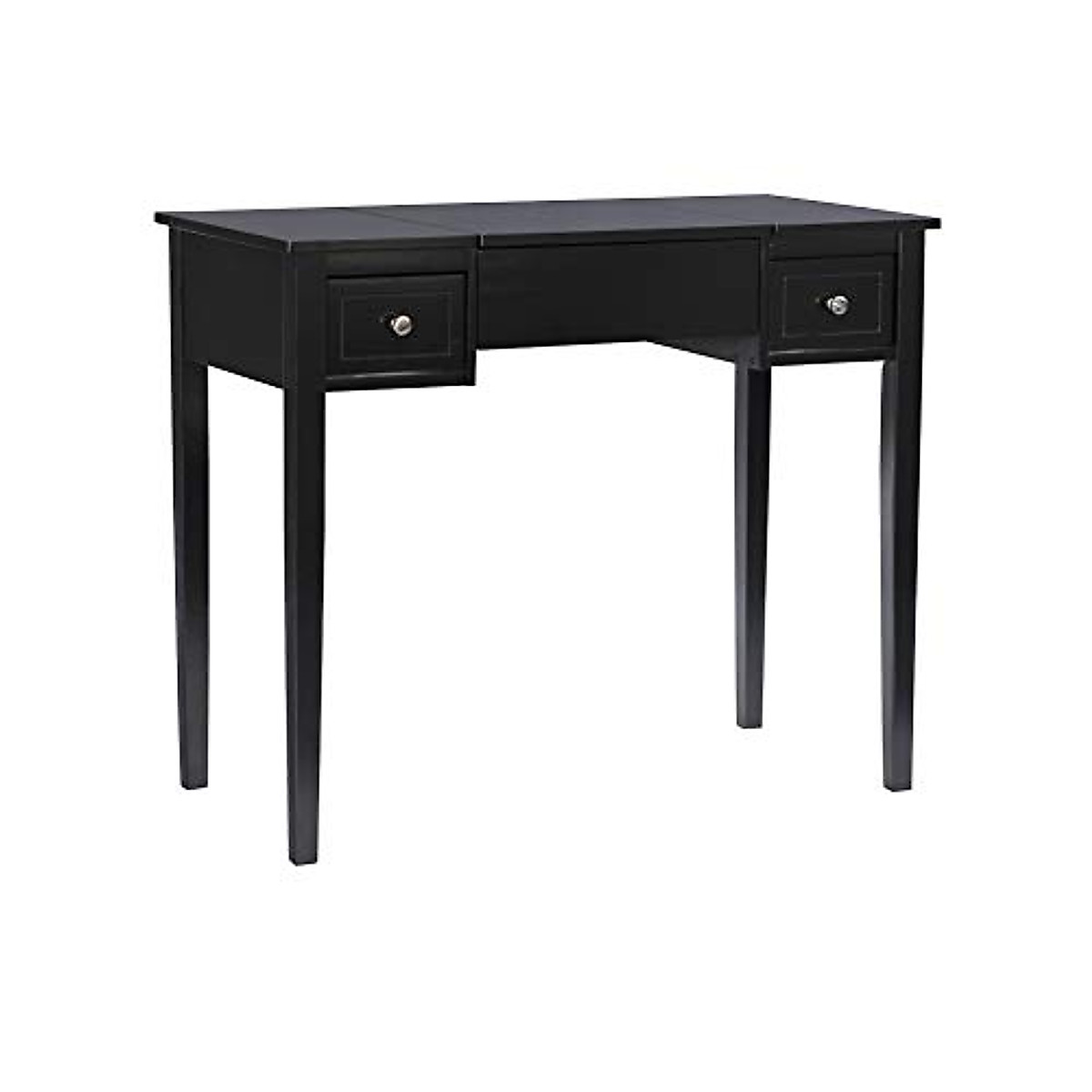 Linon Home Dcor Linon Black Butterfly Stool Vanity Set with Bench, 36"w x 18"d x 30"h,