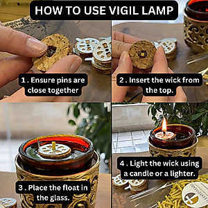 Beeswax Candle Wicks for Orthodox Vigil Oil Lamps, Floating Candles, Cork Floats, Home Altar