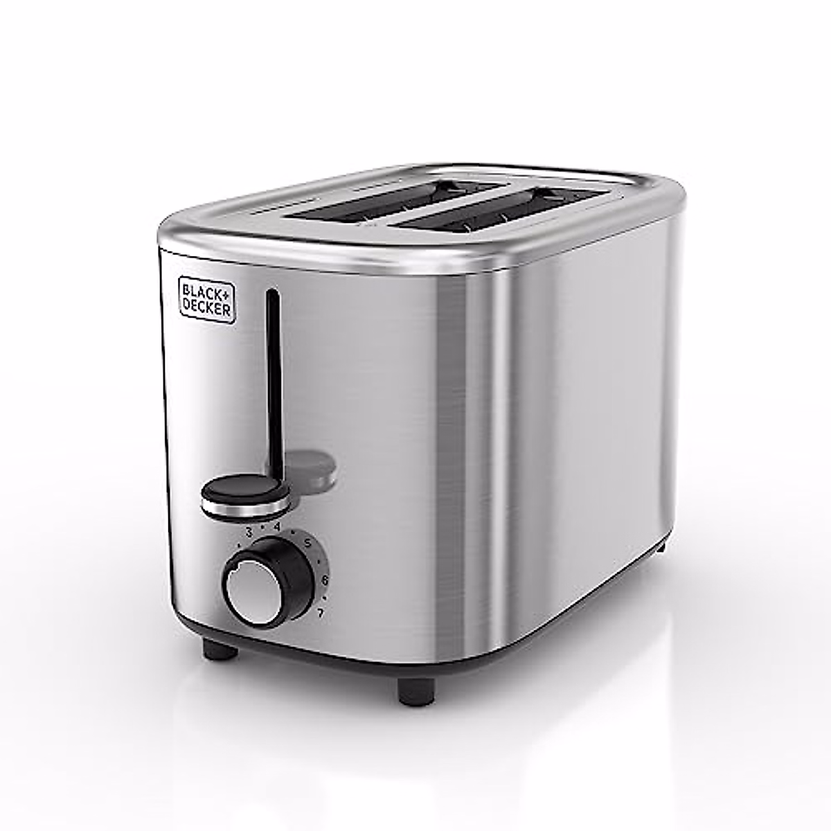 BLACK+DECKER® 2-Slice Toaster with 7 Toast Shade Settings, Extra-Wide Slots for Bagels, Stainless Steel Exterior Finish