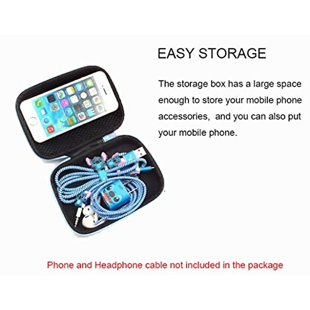 [2022 Advanced Styles]DIY Protector Stitch Set,Data Cable USB Charger Data Line Earphone Wire Saver Protector Compatible for iPhone 11 Pro Max XS XR X 7 8 Plus iPad iPod Series (Stitch)