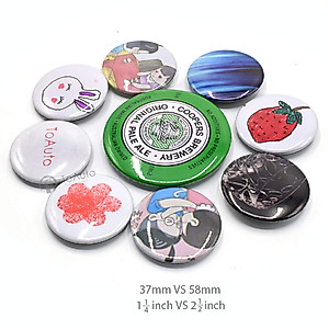 100 Sets Pin Back Button Parts for Badge Maker Machine Button Made DIY Crafts and Children's Craft Activities (32mm 1¼ inch)