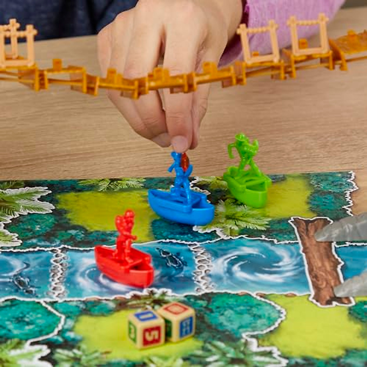 Hasbro Gaming Forbidden Bridge Game, Adventure Board Game, Fun Kids Game for Ages 7 and Up, Game for 2 to 4 Players