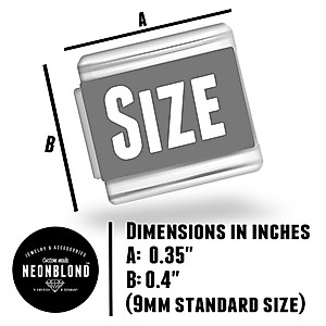 NewCharms Italian Charm Love, love, beach 9mm Bracelet link A10447