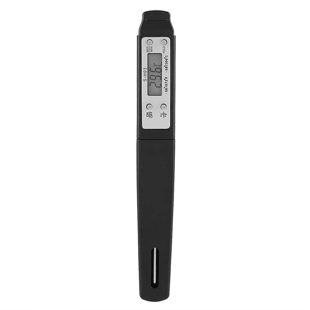 Meat Thermometers Timers 1Pc Instant Reading Digital Food Thermometer Kitchen Cooking BBQ Meat Probe (Black)