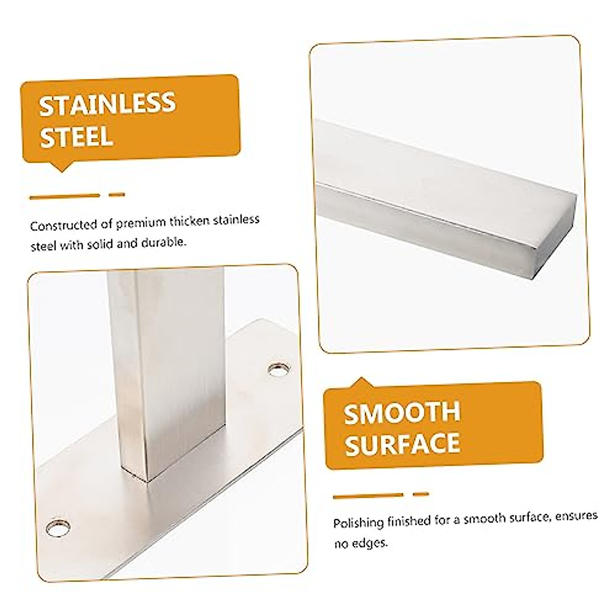 DOITOOL 3 Sets Stainless Steel Towel Mounted Towel Hanging Storage Holder Bathroom Towel Bar Wall Mounted Clothing Rack Towel Hanger 304 Stainless Steel Shelf Tower