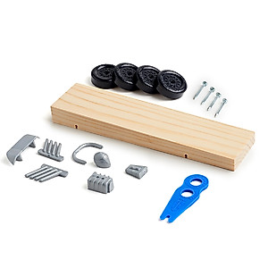 Pintwood Pro Basic Derby Car Kit with Official Wheels, Official axles and pre-Cut pre-drilled Wedge Block