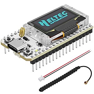 MakerFocus ESP32 LoRa V3 Development Board with 915 MHz Antenna Integrated WiFi Bluetooth SX1262 CP2102 0.96-inch OLED Display Type C for Meshtastic IoT Arduino Intelligent Scenes