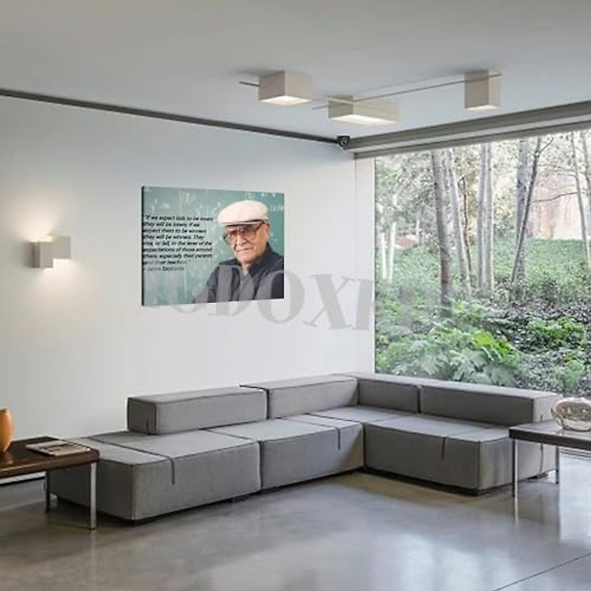 DEVINK Educator Jaime Escalante Famous Quotes Art Poster Aesthetic Art Deco Living Room Bedroom Decor Prints Frame-style 20x16inch(50x40cm)