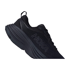HOKA ONE ONE | Women's, Bondi 8 Road Running Sneakers (Black Monochrome - 9.5) (B) US