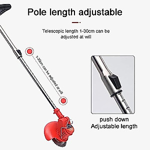 Handheld Cordless Trimmer, 24V Electric Small Portable Trimmer with 3 Style Blades Handheld Lawn Mower Adjustable Machine Head Lawn Garden Weeder