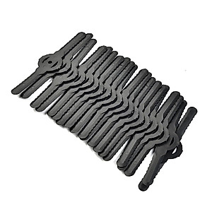 SAITOM 20PCS Plastic Cutter Blades for Electric Cordless Grass Trimmer Lawn Mower Grass Cutter Replacement Plastic Blades Garden Tools