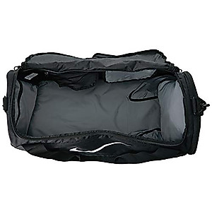 Nike Brasilia Training Duffel Bag, Versatile Bag with Padded Strap and Mesh Exterior Pocket, Medium, Black/Black/White