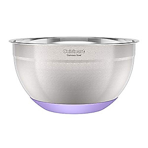 Cuisinart 3-Piece Stainless Steel Mixing Bowls with Nonslip Base, 1.5qt, 3qt & 5qt