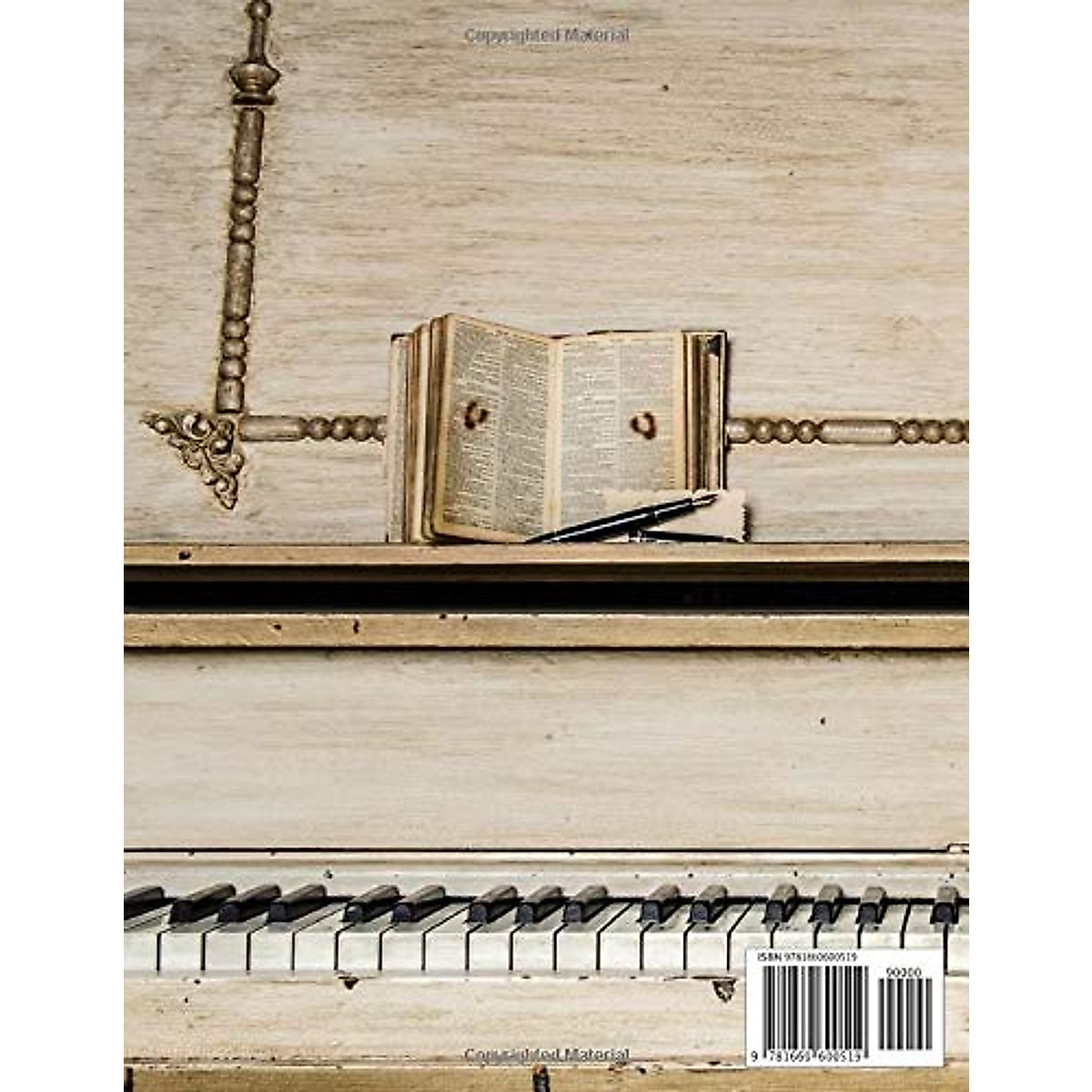 Music Sheet Blank for Musical: Standard Manuscript Paper for Musicians, Music composition notebook for Song Writing Journal Books Gifts with Piano cover (Vol.2)