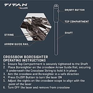 Allen Company Titan™ Crossbow Red Laser Boresighter, Gray/Orange