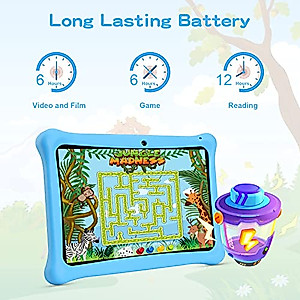 Kids Tablet 10 inch Tablets: qunyiCO 10'' Tablet for Kids 2GB + 32GB Android Tablet 2MP+8MP Camera 1280*800 IPS Touch Screen Kid-Proof Case Parental Control Learning App on Google Certified Playstore