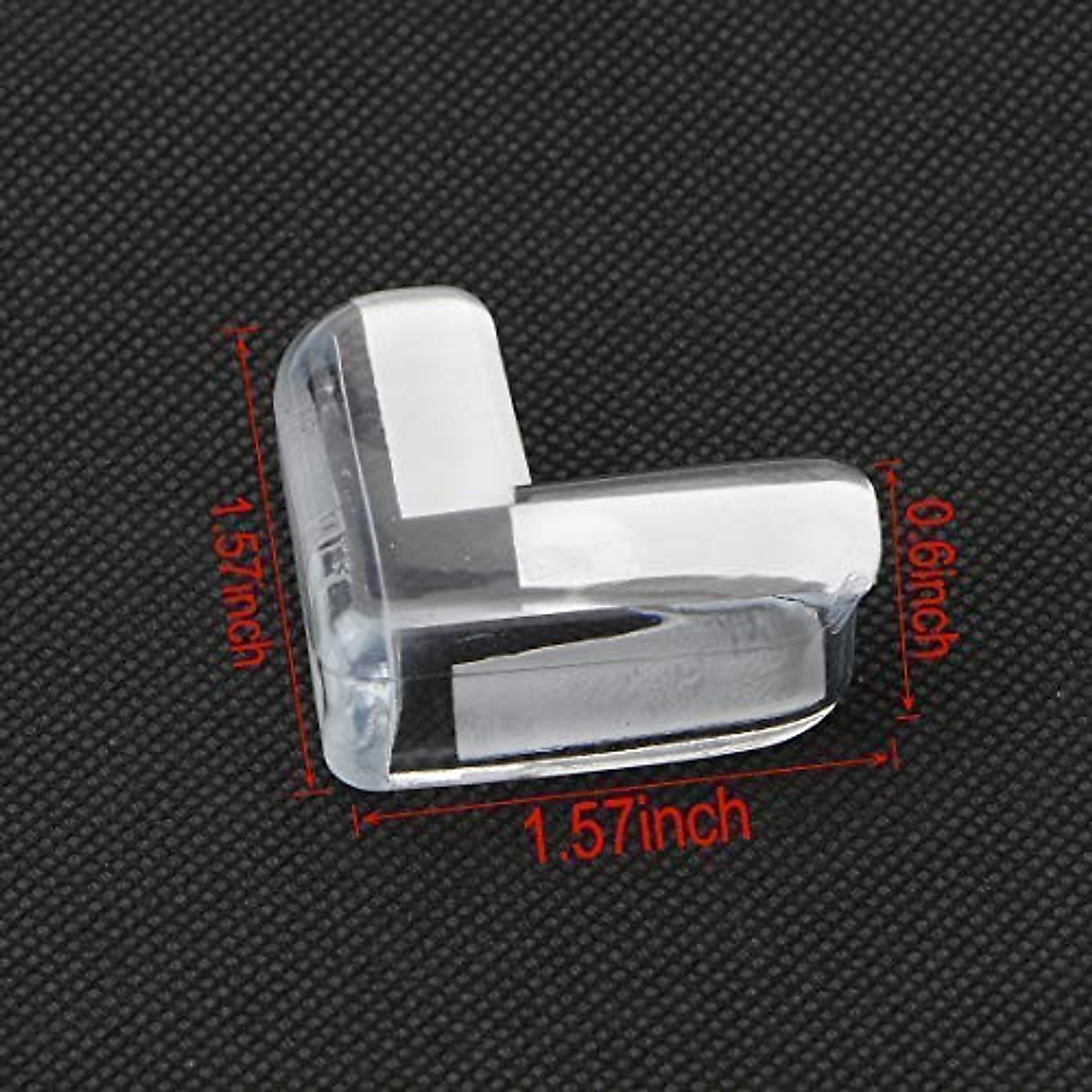 Pxyelec Clear Corner Guards, Corner Protectors, Furniture Tables & Sharp Corners Edge Safety Bumpers, for Child Head Injuries Corner Guards Anti-Collision Angle with Adhesive Gel Pack of 20