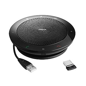 Jabra Speak 510+ UC Wireless Bluetooth/USB Speaker for Softphone and Mobile Phone