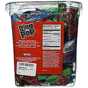Ring Pop Hard Candy Pops, Variety Pack,2.55 pounds, 44 Count