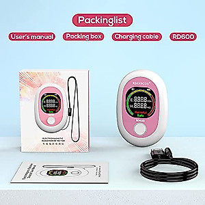 EMF Meter, Rechargeable Digital Electromagnetic Magnetic Electric Radio Frequency Field Detector Hand-held Digital LCD EMF Detector, Great Tester for Home EMF Inspections, Office, Outdoor (RD600)