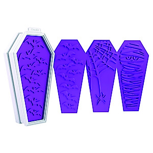 Tovolo Coffin Holiday Cookie Cutters, Templates Reverse, Dishwasher Safe - Set of 6