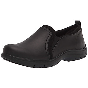 Dr. Scholl's Shoes Women's Just Start Slip-Resistant Slip On, Black, 8 Wide