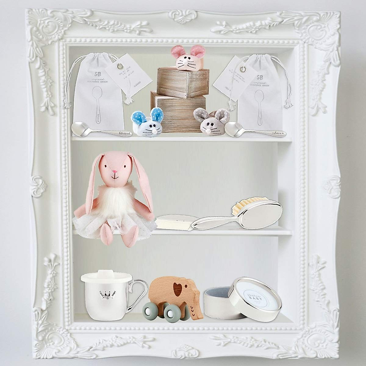 Stephan Baby Silver-Plated Keepsake Trinket Box; Lid Holds a 2" X 2" Photo