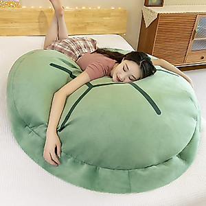 LLXLY Cozy Wearable Turtle Shell Pillow Adult, Turtle Wearable Blanket Pillow,Turtle Shell Throw Pillow, Comfort Companion Pillow for Home and Relaxing (31.5" Green)