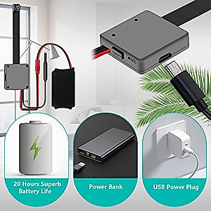 Spy Camera Hidden Camera 1080P UHD Wireless Hidden WiFi Camera with Remote View, 20 hours Battery Life Small Hidden Camera,Mini Spy Hidden Camera with Motion Detection Nanny Cam for Home Offic