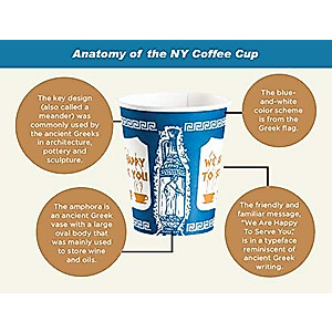 NY Coffee Cup (50 paper cups with lids)
