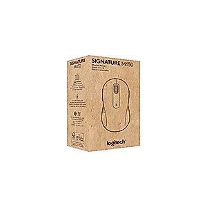 Logitech Signature M650 Wireless Mouse - For Small to Medium Sized Hands, 2-Year Battery, Silent Clicks, Customizable Side Buttons, Bluetooth, for PC/Mac/Multi-Device/Chromebook - Black