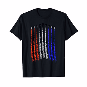 Red White Blue Air Force Flyover T-Shirt