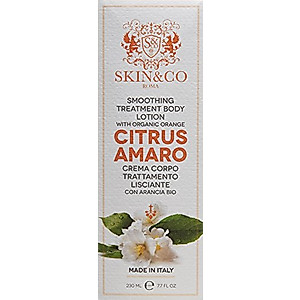SKIN&CO Roma Smoothing Treatment Body Lotion with Citrus Amaro, 7.7 Fl Oz
