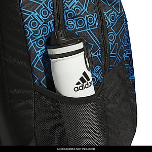 adidas Foundation 6 Backpack, Outline BOS Toss Pulse Blue/Black/Lucid Lemon Yellow, One Size
