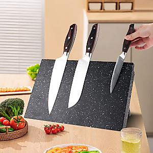 MOSFiATA Magnetic Knife Block - Magnetic Knife Holder - Magnetic Knife Stand- Cutlery Display Stand and Storage Rack